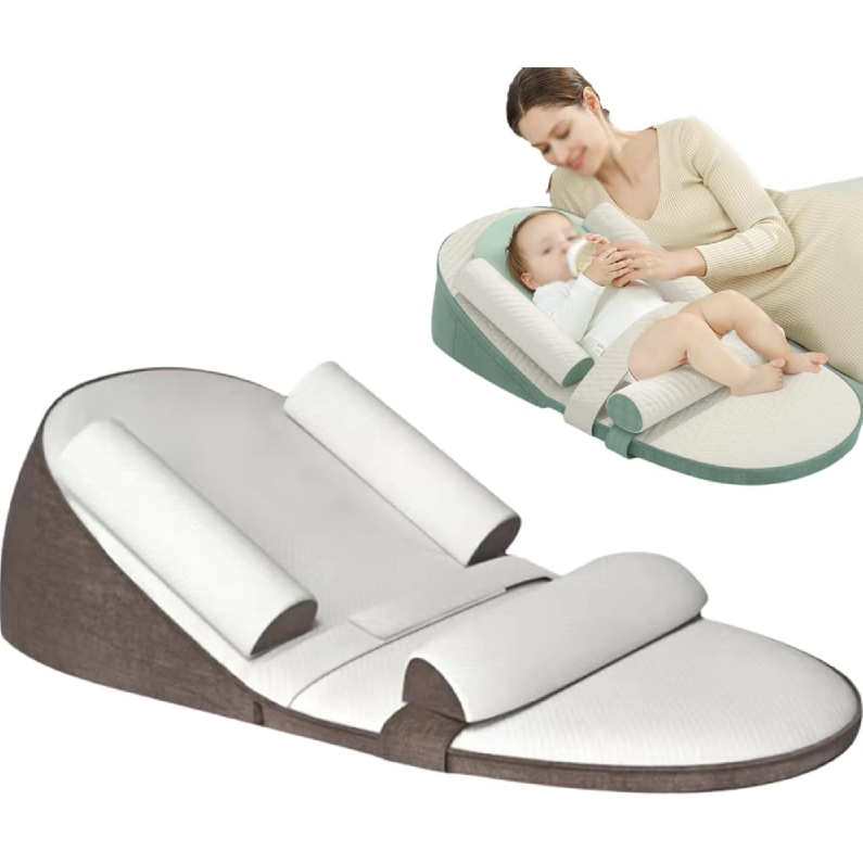 Baby Wedge Side Sleeping Pillow Bed Reflux Anti Roll Newborn Bed ...