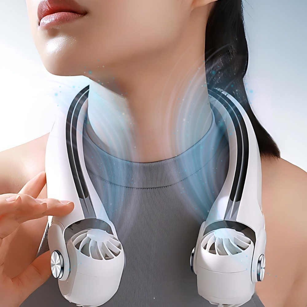 Wearable Rechargeable Summer Travel Neck Cooling Fan – Vernier Store