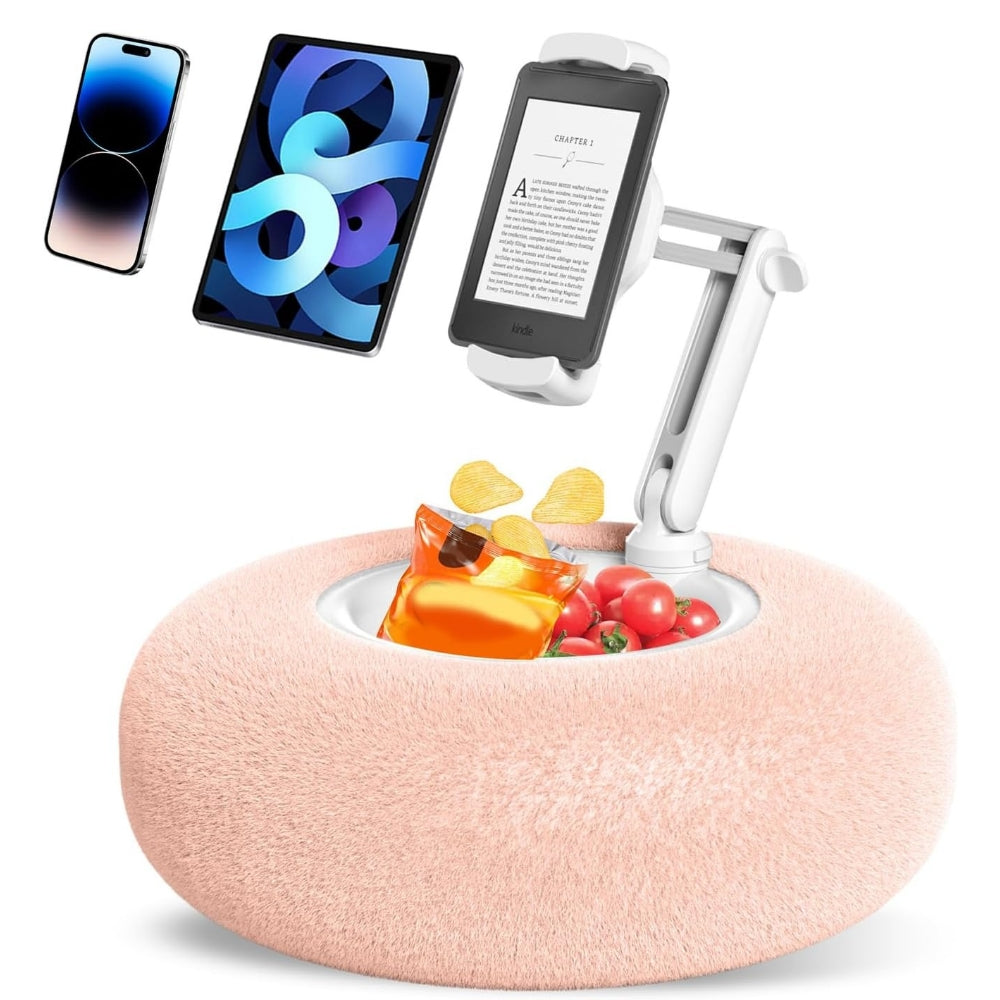 Fuzzy Pillow Phone Holder with Snack Bowl – Verniershop