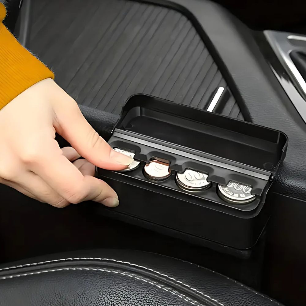 Car Coin Holder Easy Access Loose Change Storage – Verniershop