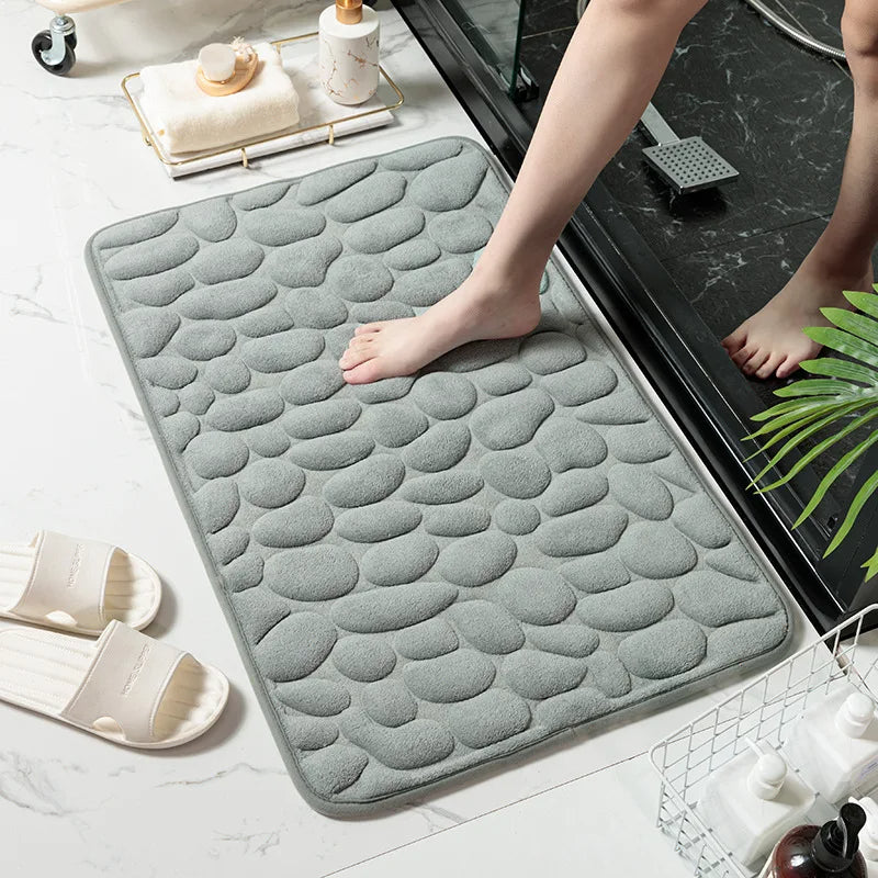 Cobblestone Embossed Bathroom Mat – Verniershop