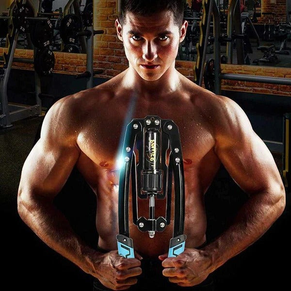 Heavy Duty Hydraulic Chest Arm Resistance Exerciser Workout Tool ...