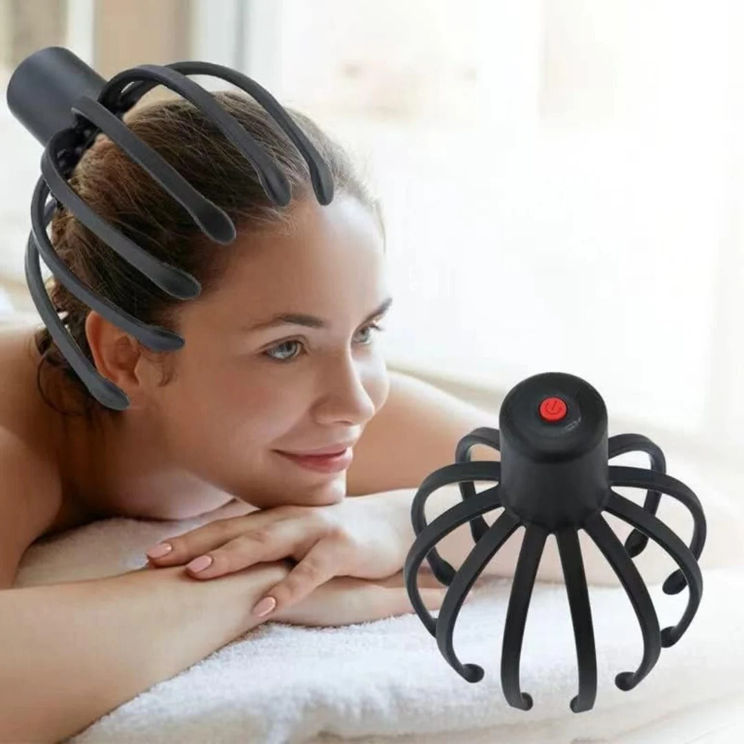 Electric Octopus Head Massager - Relaxing Scalp & Stress Relief Device ...
