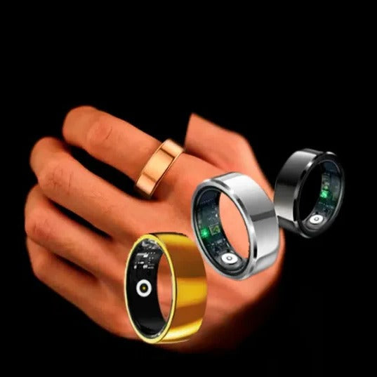 Titanium smart ring for men and women, designed to monitor blood press ...