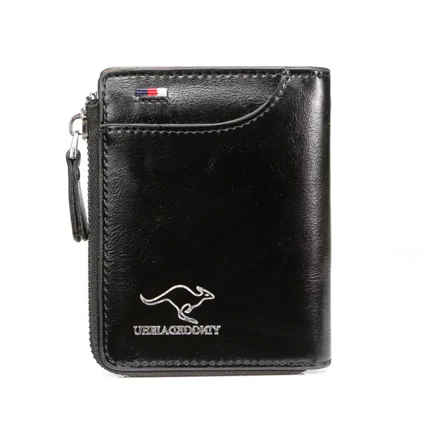 Men’s RFID Blocking Wallet with Zipper Multi Credit Card Holder Khaki ...