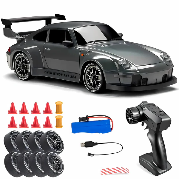 Retro Drift Master – 4WD RC Car with LED Lights – Verniershop