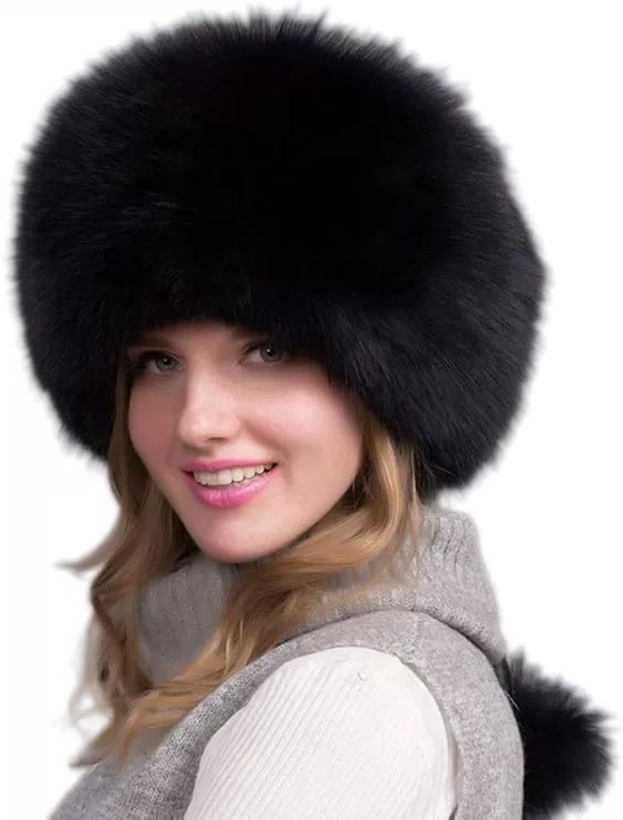 100% Natural Fox Fur Hat Women Cap Thick Fur Cap Winter Warm Hat Femal ...