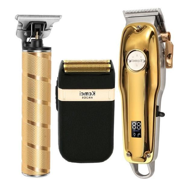 Professional Hair Clippers for men gold Set | Gold Hair Clippers Cordl ...