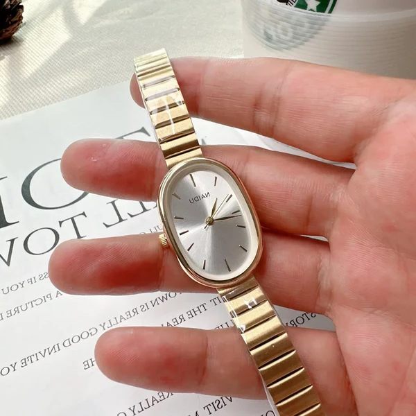 Luxury Oval Women's Quartz Watch (Stainless Steel) – Vernier Store