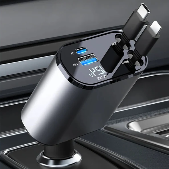 4 In 1 Retractable Car Charger – Verniershop