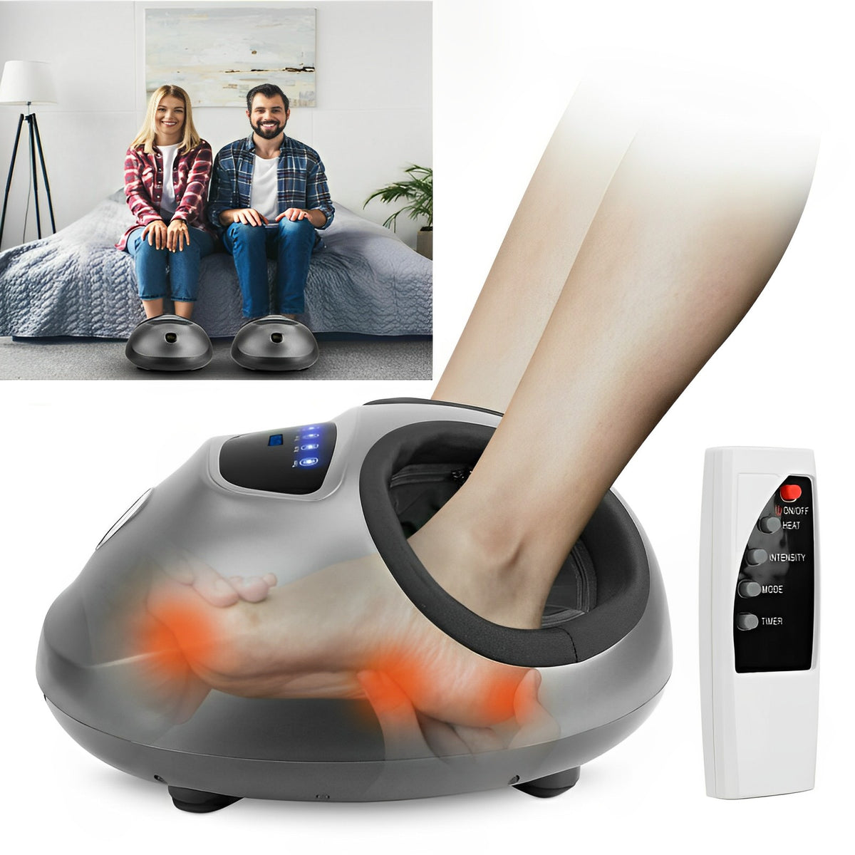 Shiatsu Electric Foot Massager With Heat – Verniershop